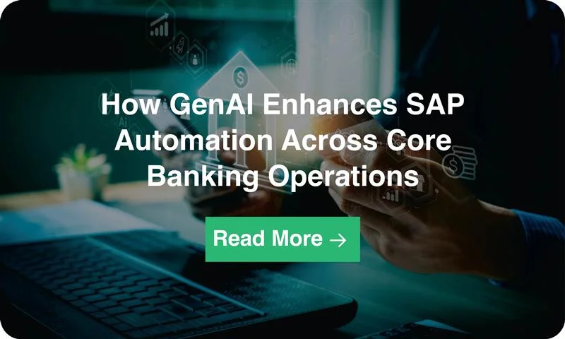 GenAI SAP Automation Infographic: Modern Banking Efficiency